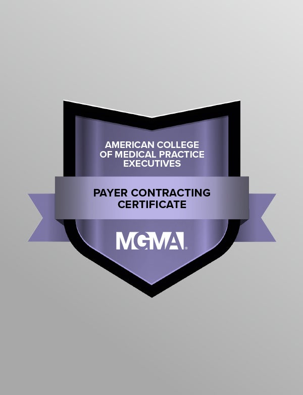 Payer Contracting Certificate
